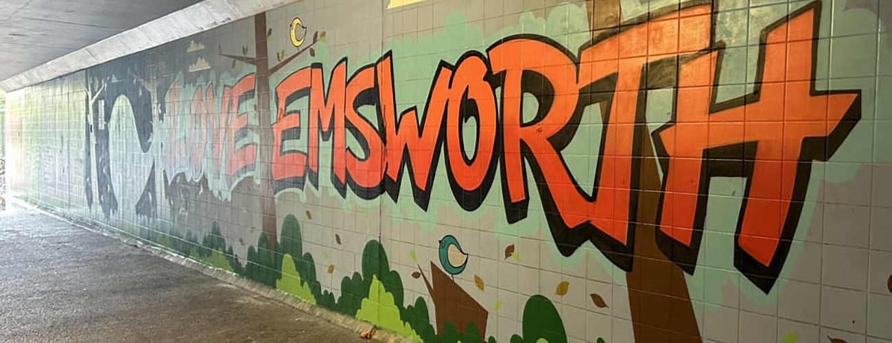 Southsea street artists Fark and Berk breathe new life into an Emsworth ...